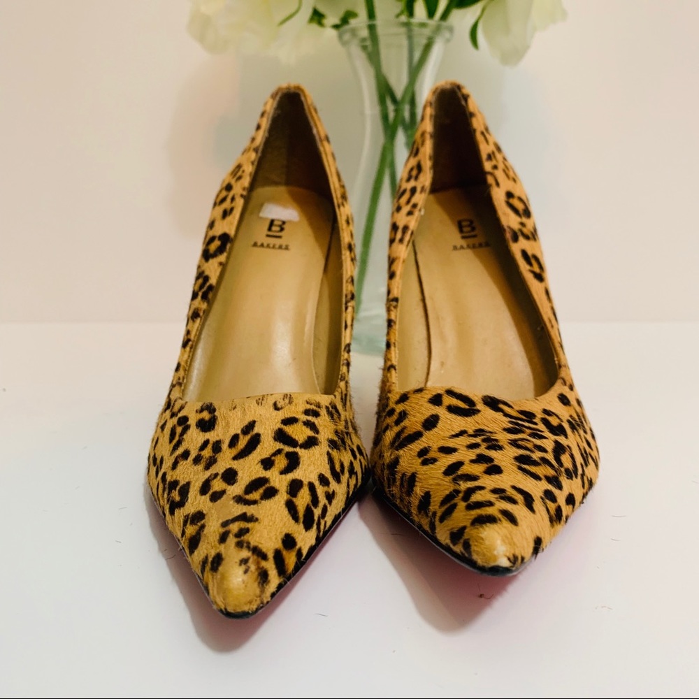 Bakers Leopard Print Red Sole Heels - Gem